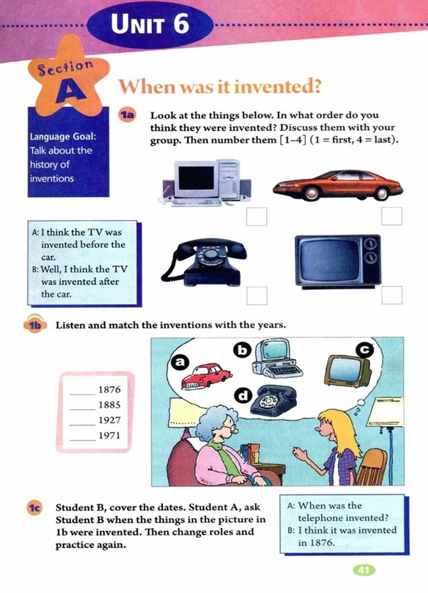 《Unit 6 When was it invented?》人教版九年级英语全一册2013审定_初中课本-中学课本网