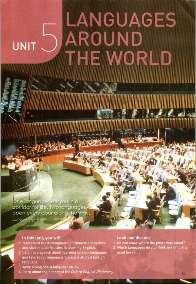 《Unit 5 Languages Around The World》2019年审定人教版高中英语必修一_中学课本网