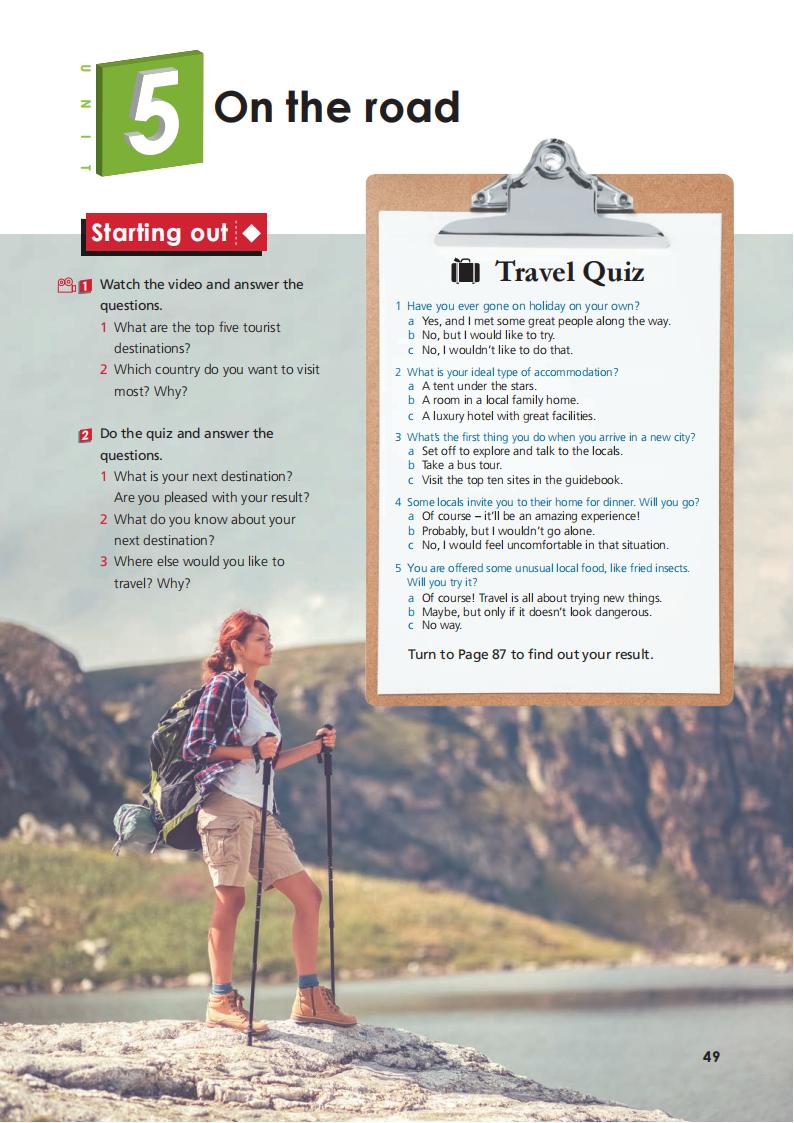 5.On the road|2019年审定外研社版高中英语必修第二册（高清）_中学课本网